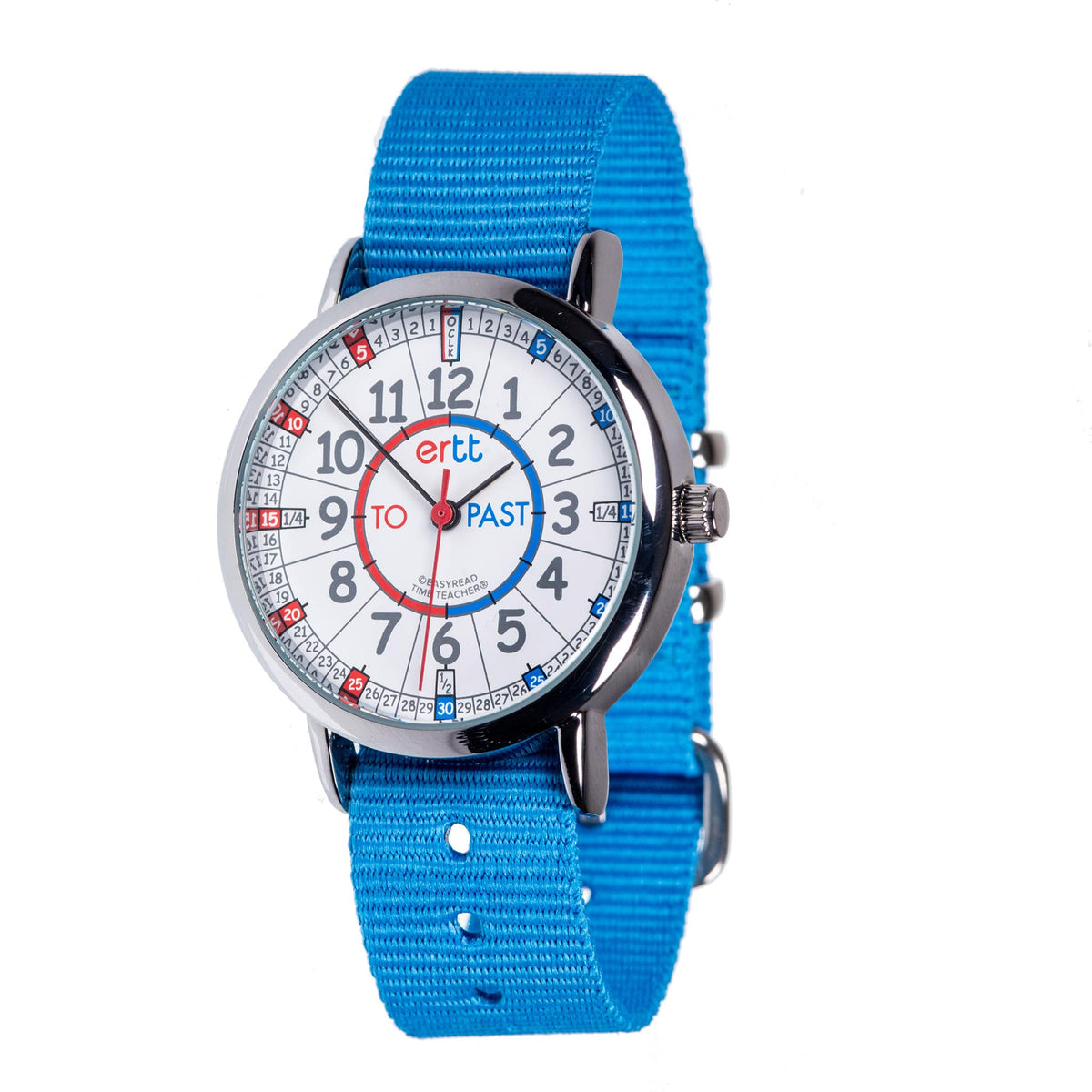 Easy Read Watches - Standard | Red Blue Face — Delightful Rainglow