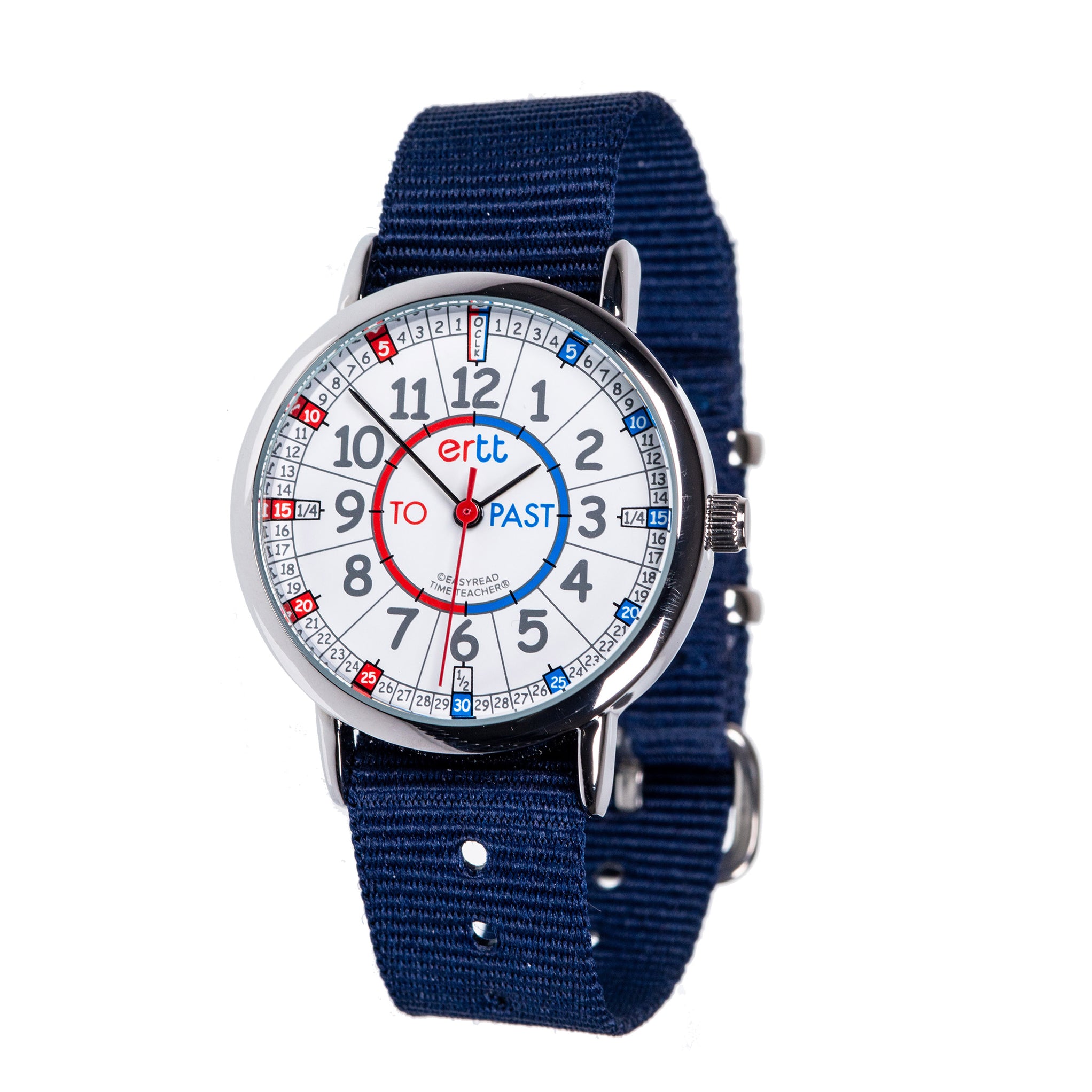 Easy Read Watches - Standard | Red Blue Face — Delightful Rainglow