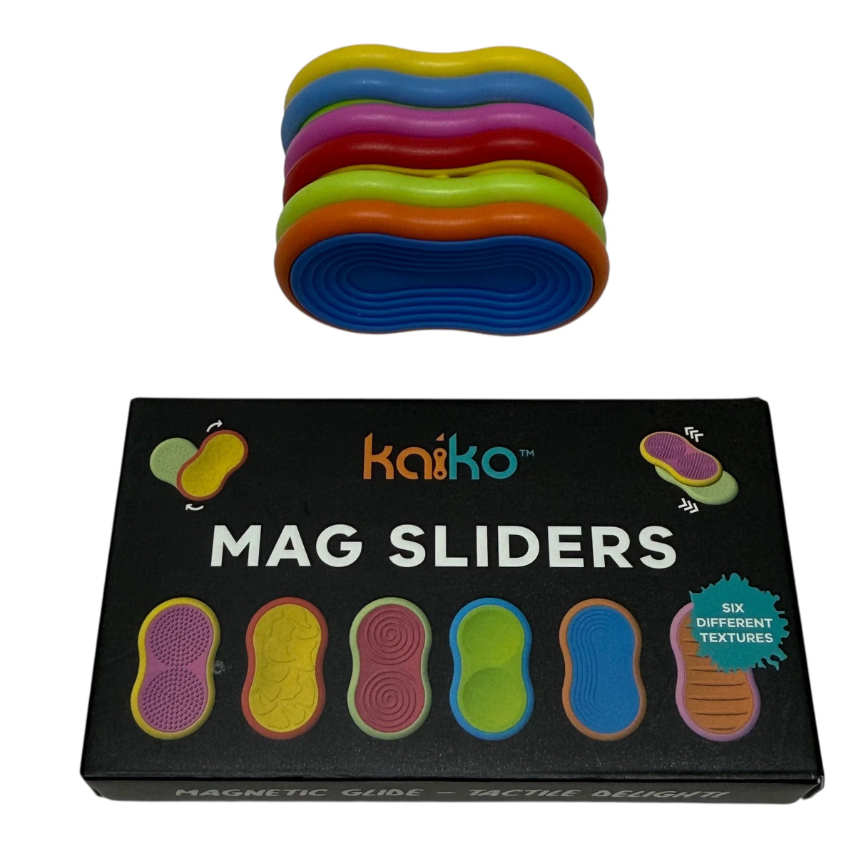 Kaiko Fidgets | Mag Sliders - Six Interchangeable Magnetic Textured ...