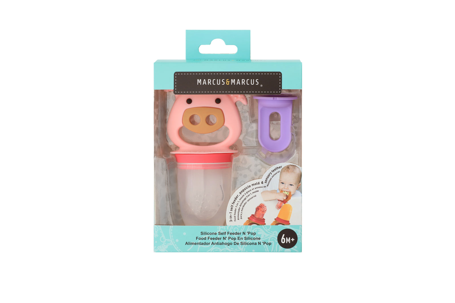 Marcus & Marcus | Silicone Self Feeder N Pop — Delightful Rainglow