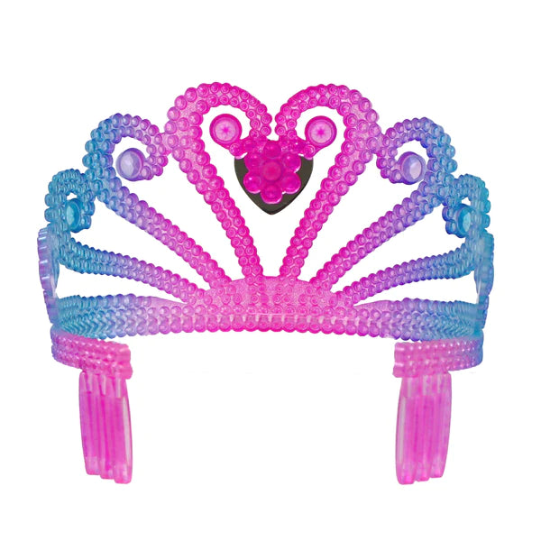 Pink Poppy | Crown Shimmering Mermaid Jewel Heart — Delightful Rainglow
