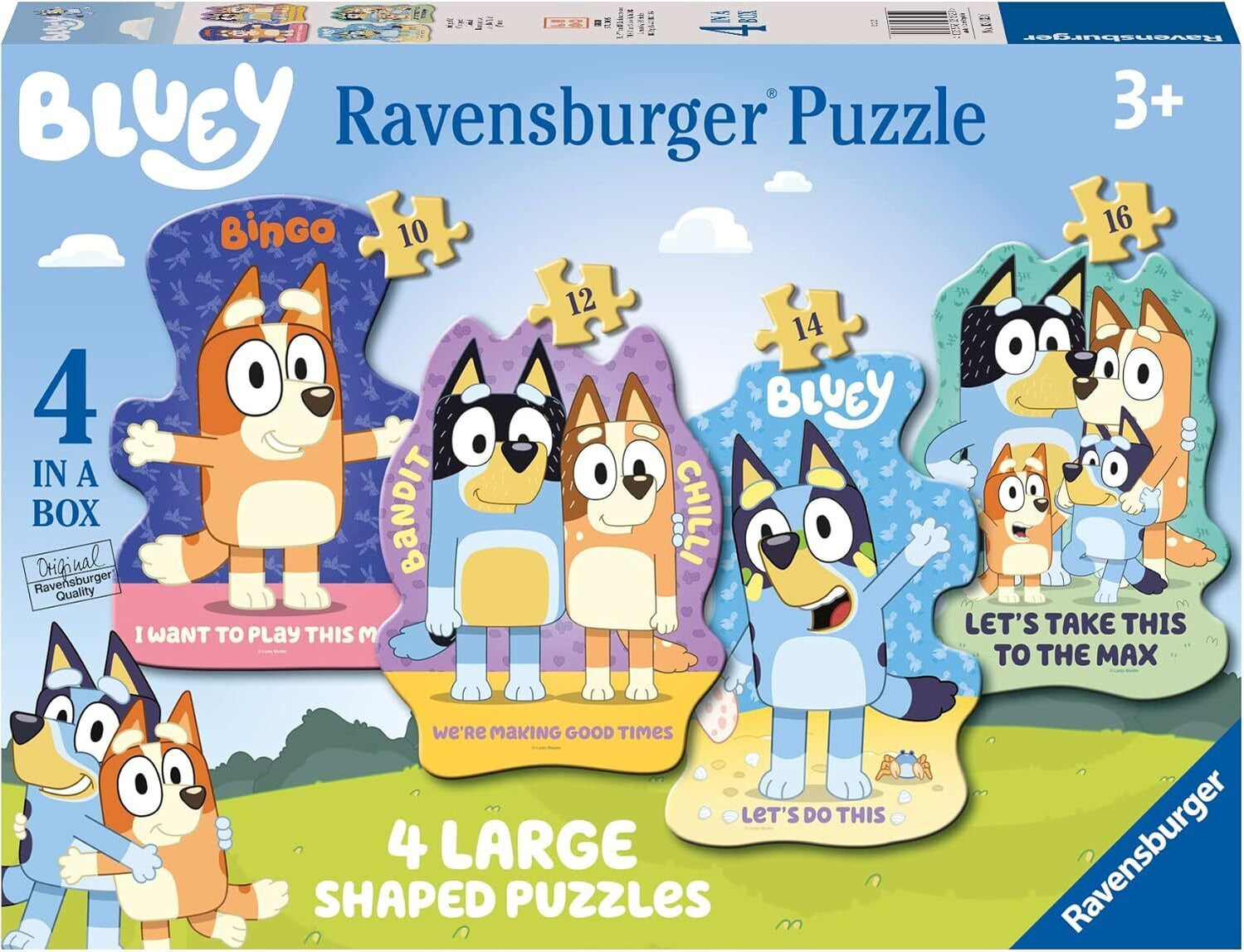 Ravensburger | Bluey Let's Do this ! | Shaped Puzzles — Delightful Rainglow