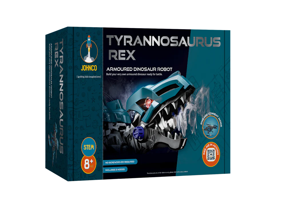 STEM | Tyrannosaurus Rex Armoured Dinosaur Robot — Delightful Rainglow