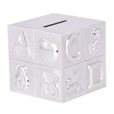 Silver Money Box | ABC Cube — Delightful Rainglow