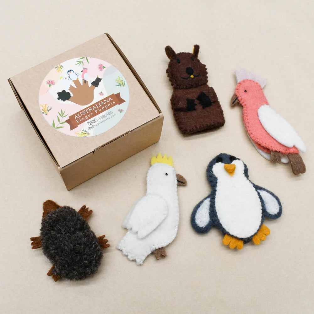 Tara Treasures | Australian Animals B - Finger Puppet Set — Delightful Rainglow