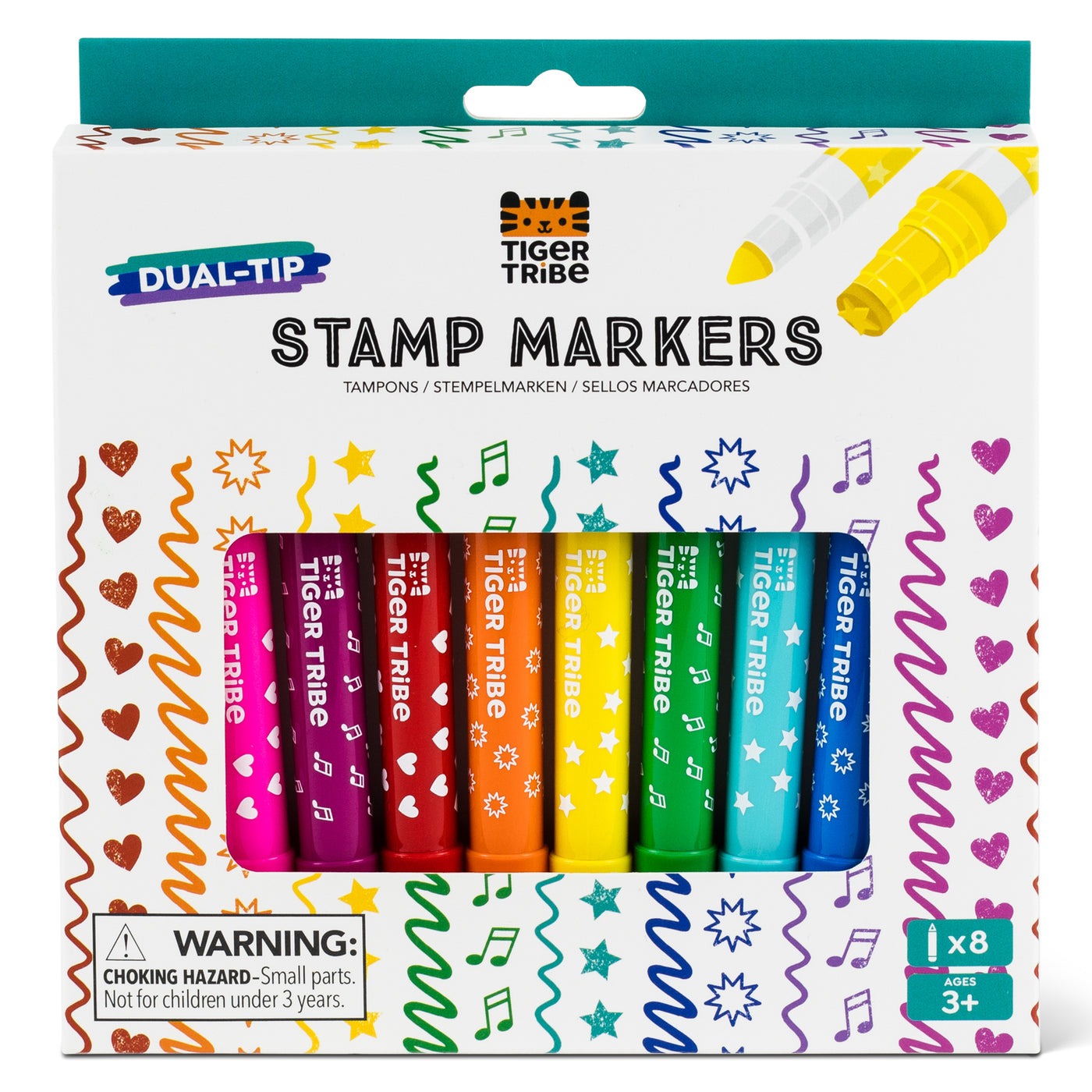 Tiger Tribe | Dual-Tip Stamp Markers — Delightful Rainglow