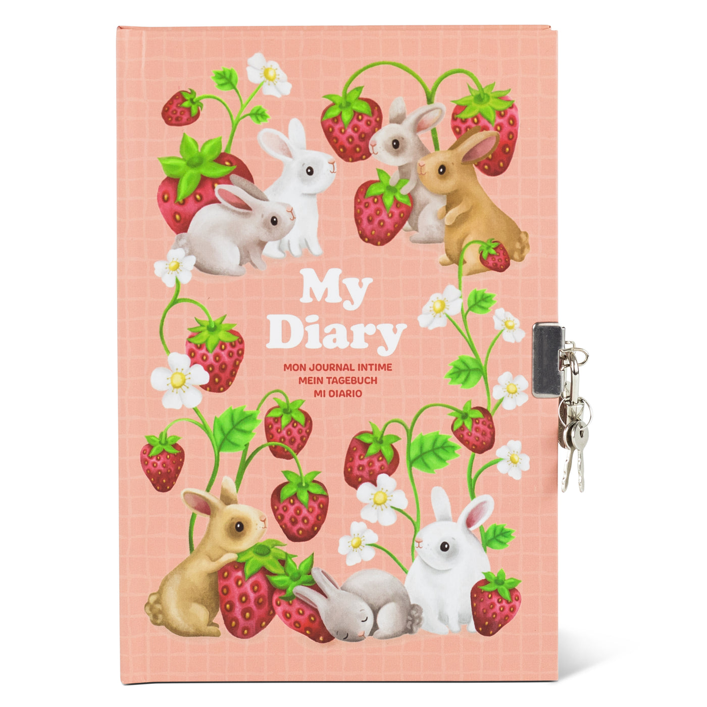 Tiger Tribe | Lockable Diary | Berry Bunny — Delightful Rainglow