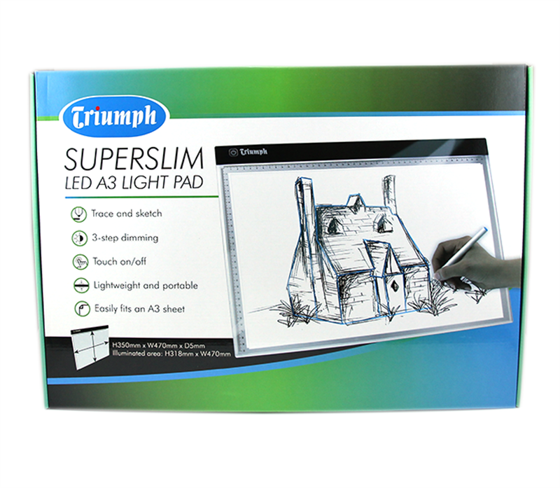 Triumph | Superslim LED A3 Light Pad — Delightful Rainglow