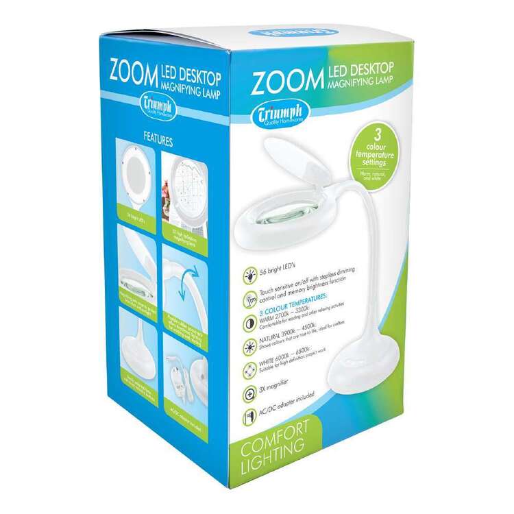 Triumph | Zoom LED Desktop Magnifying Lamp — Delightful Rainglow