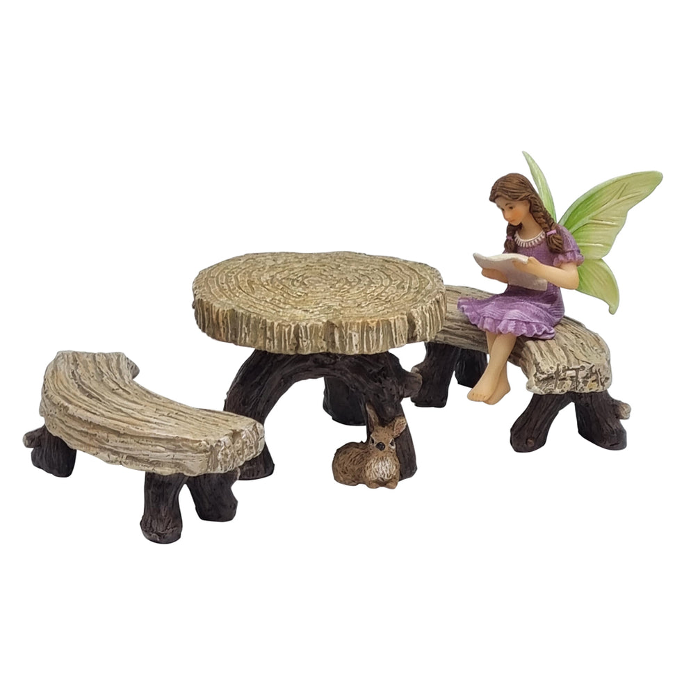 Fairy Round Log Furniture Set — Delightful Rainglow