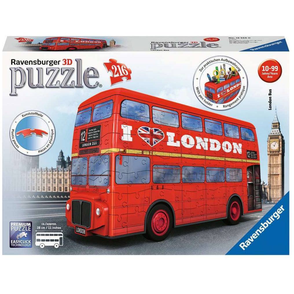 Ravensburger | 3D Puzzle | London Bus — Delightful Rainglow