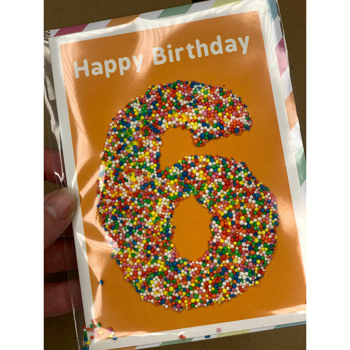 Birthday Card | Freckles Age | 6 | Six — Delightful Rainglow